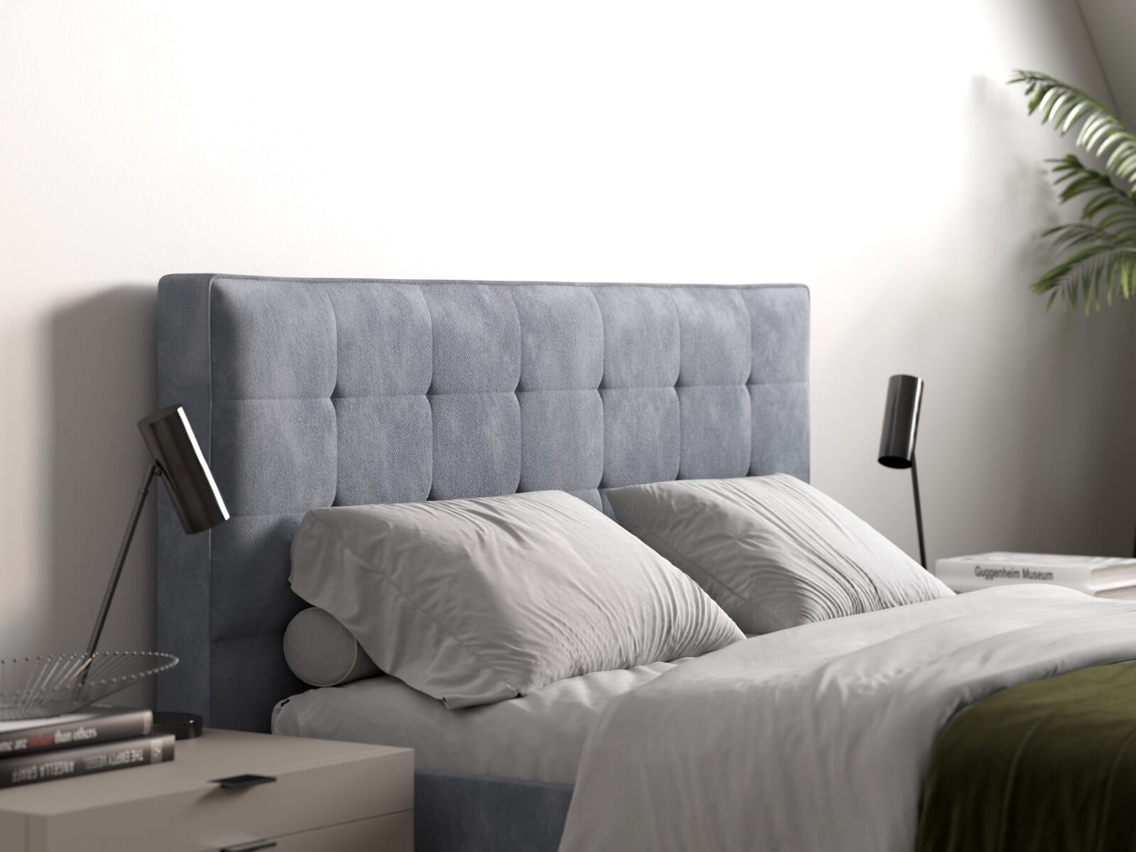 Flair Perth Fabric Bed Grey