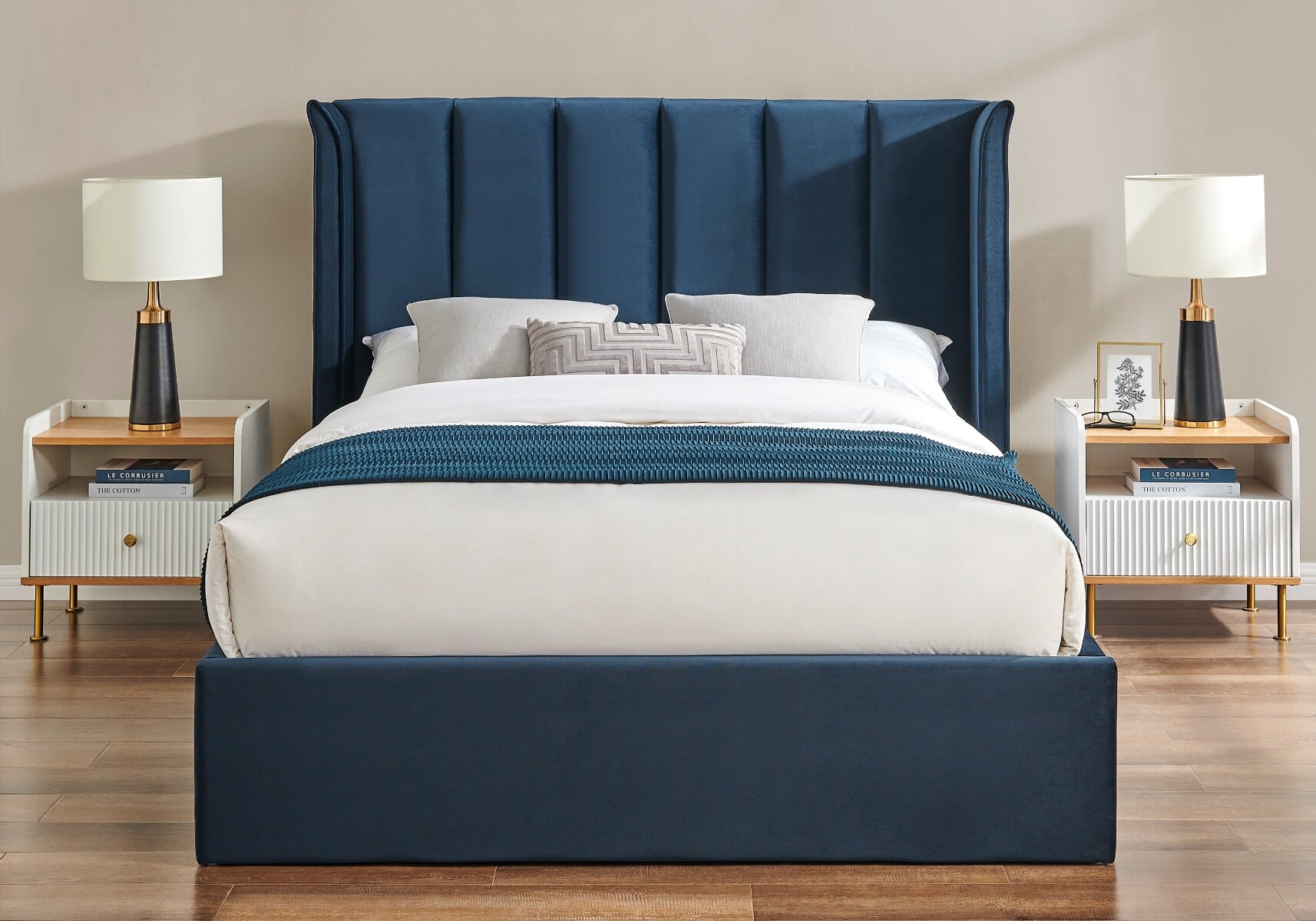 Limelight Polaris Recycle Fabric Ottoman Bed Frame