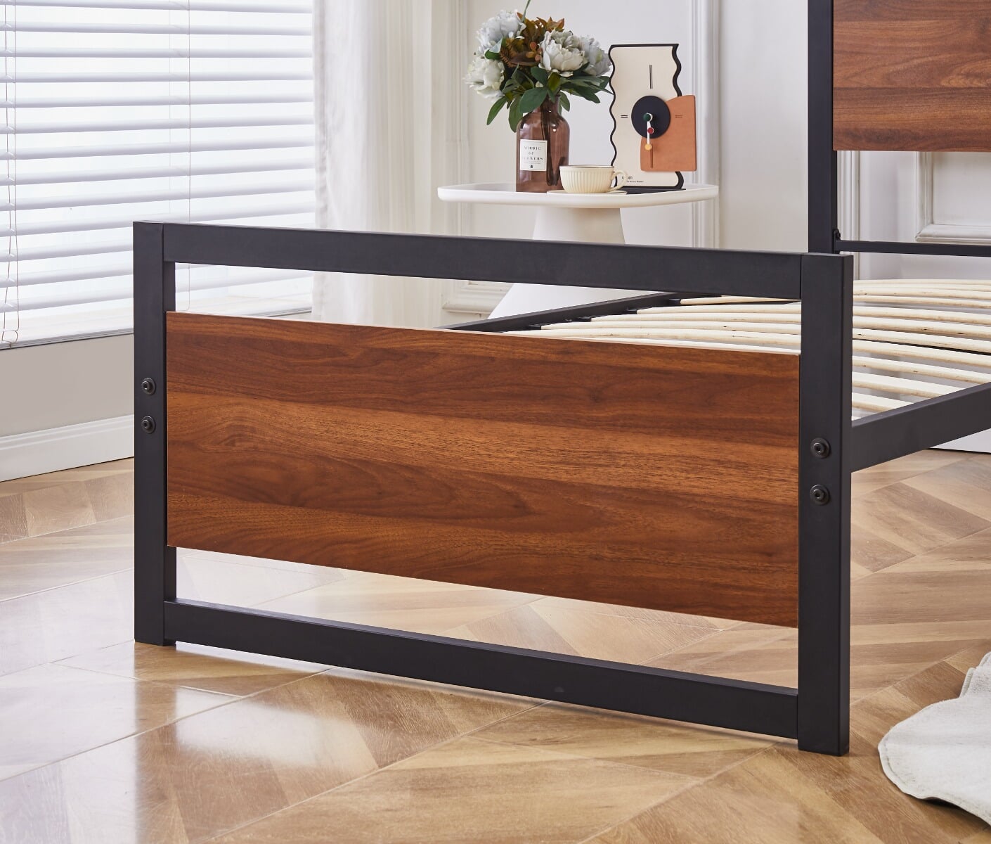Flair Felix Wooden Metal Bed Frame