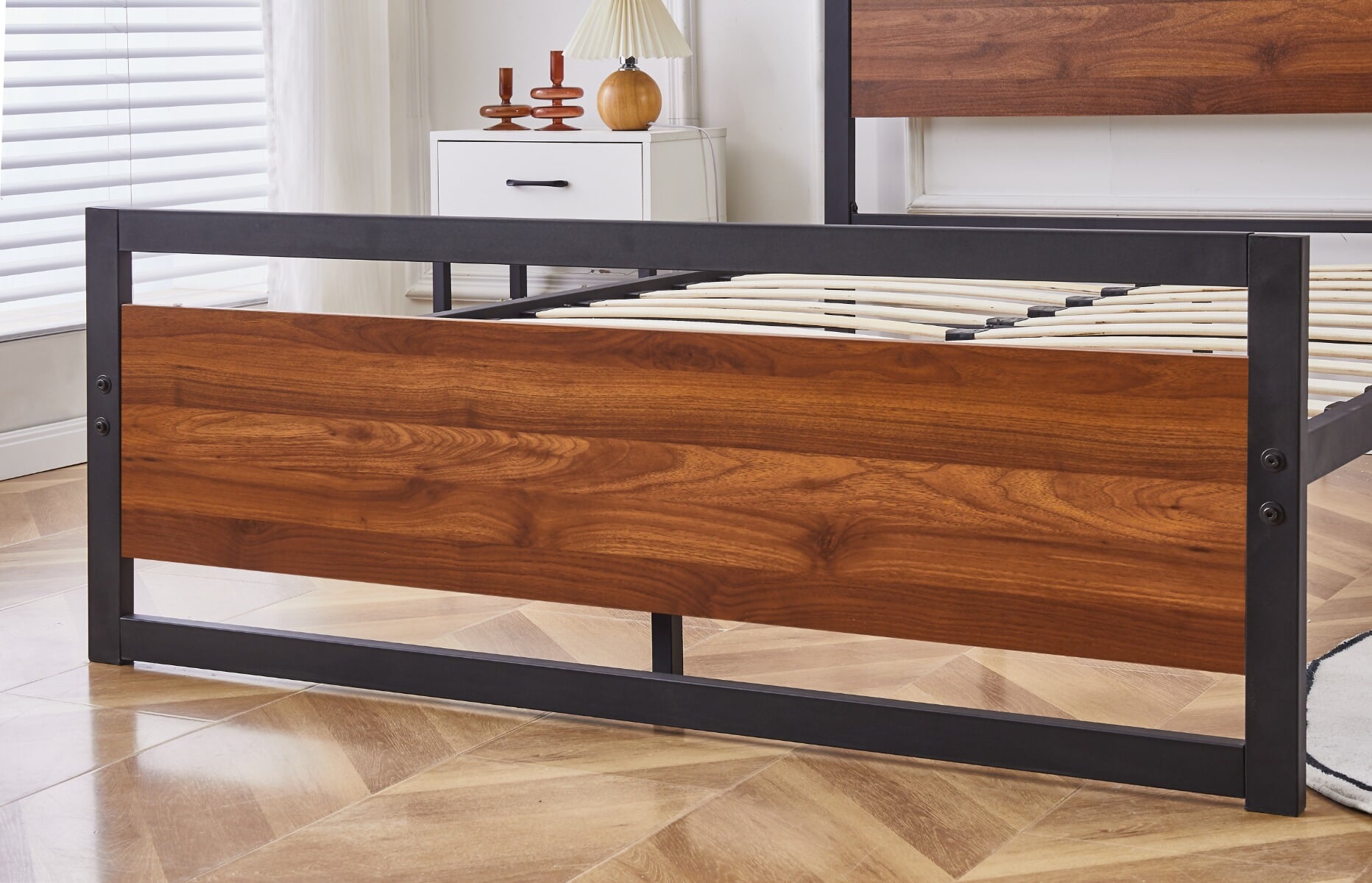 Flair Felix Wooden Metal Bed Frame